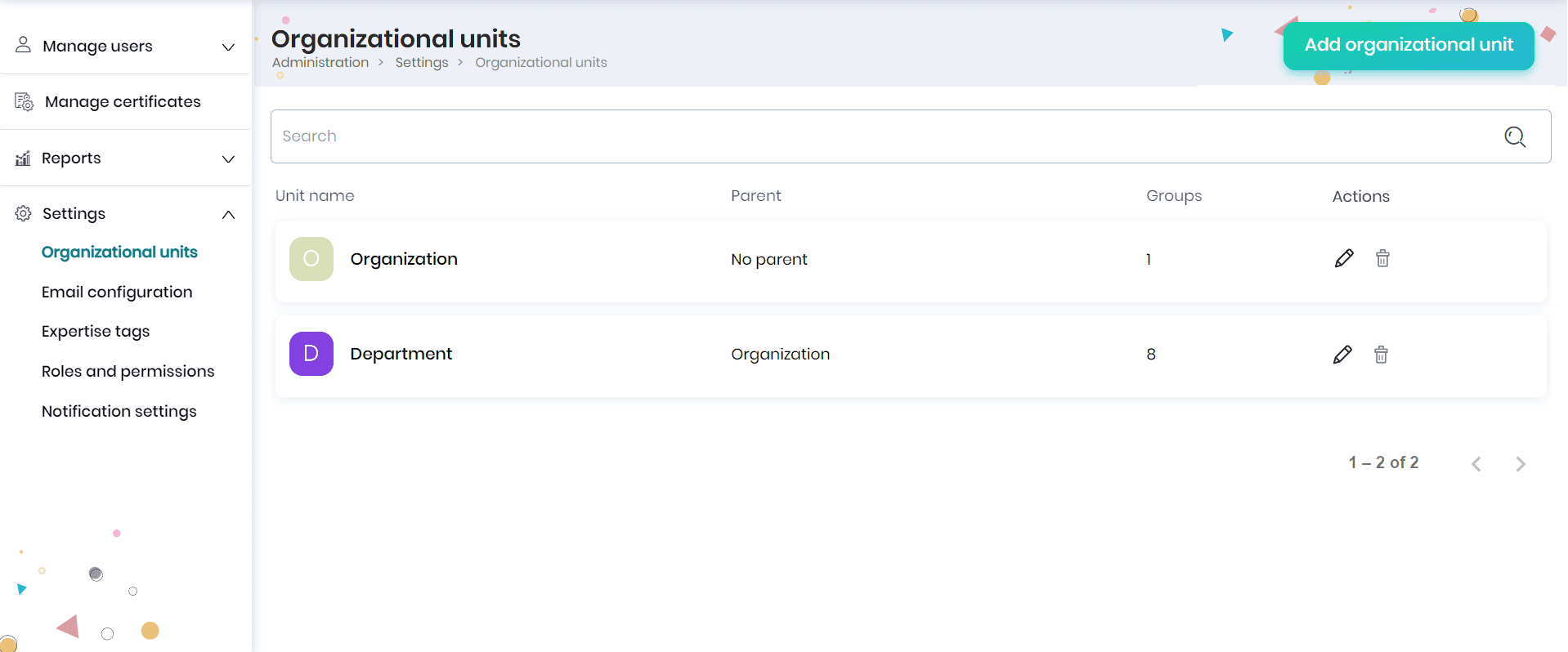 Managing Organizational Units - Skill Lake